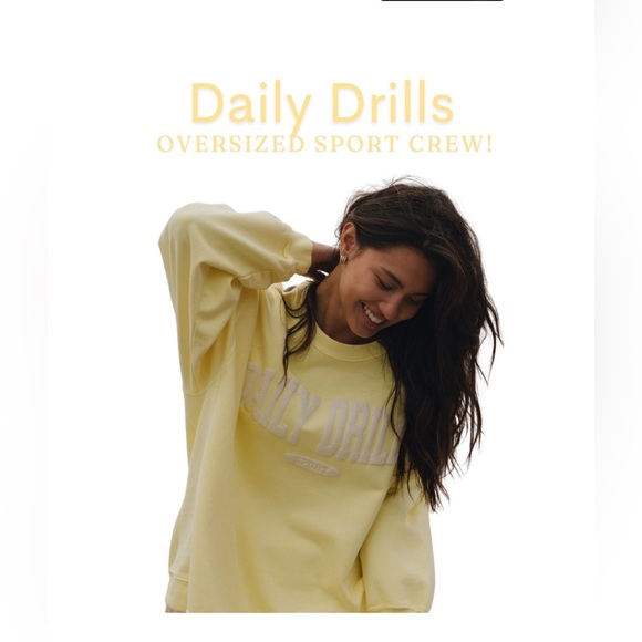 Daily Drills | Tops | Sold Out Daily Drills Oversized Sport Crew In ...